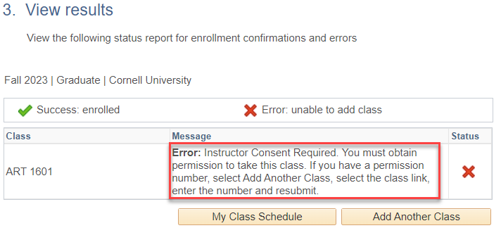 Using a Permission Number | Registrar